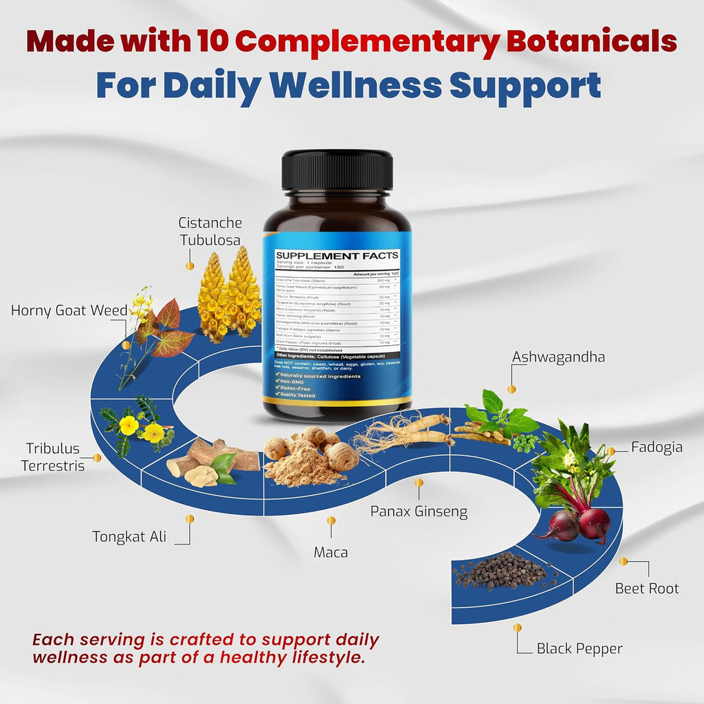 Cistanche capsules for improved performance