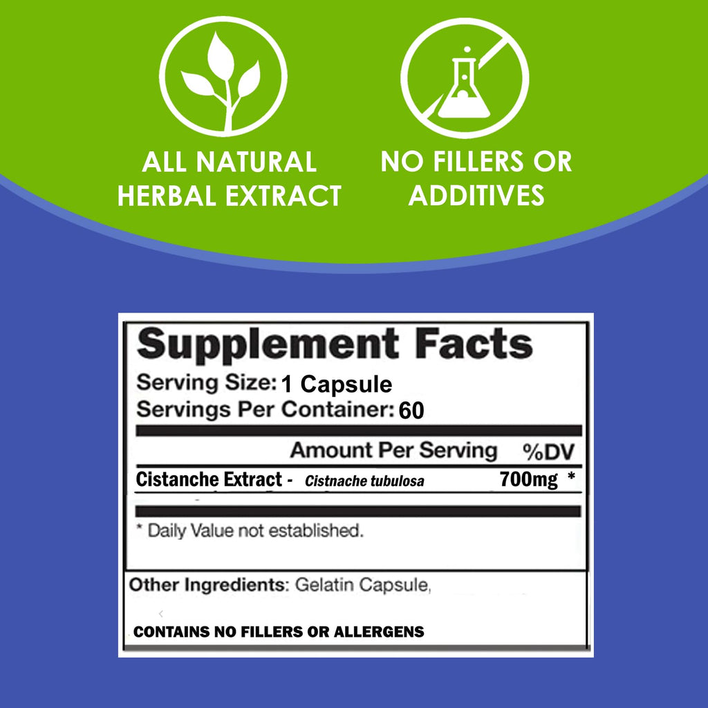 Cistanche capsules for improved vitality