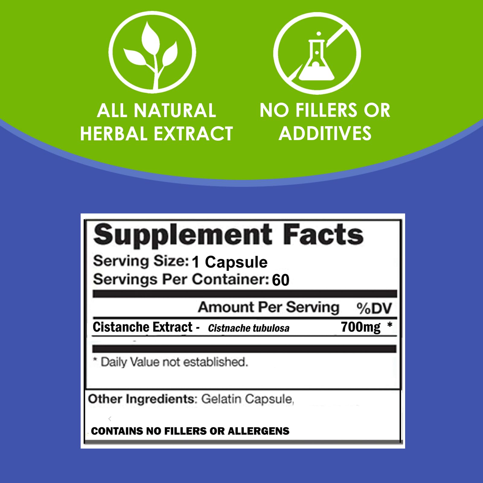 Cistanche capsules for improved vitality