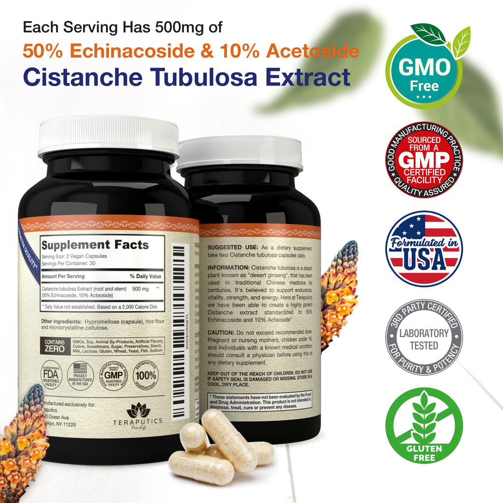 Cistanche Extract capsules for daily health