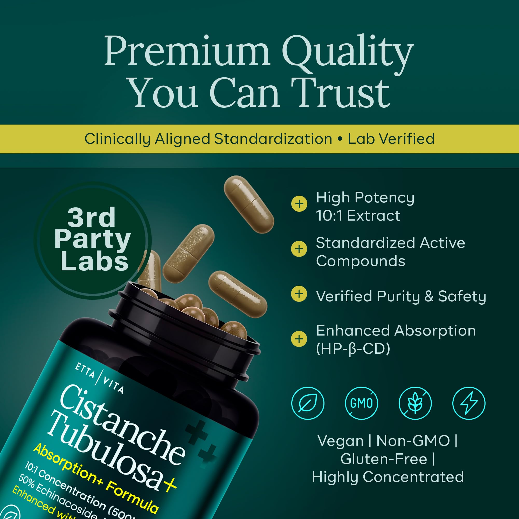 Cistanche Tubulosa capsules for enhanced wellness