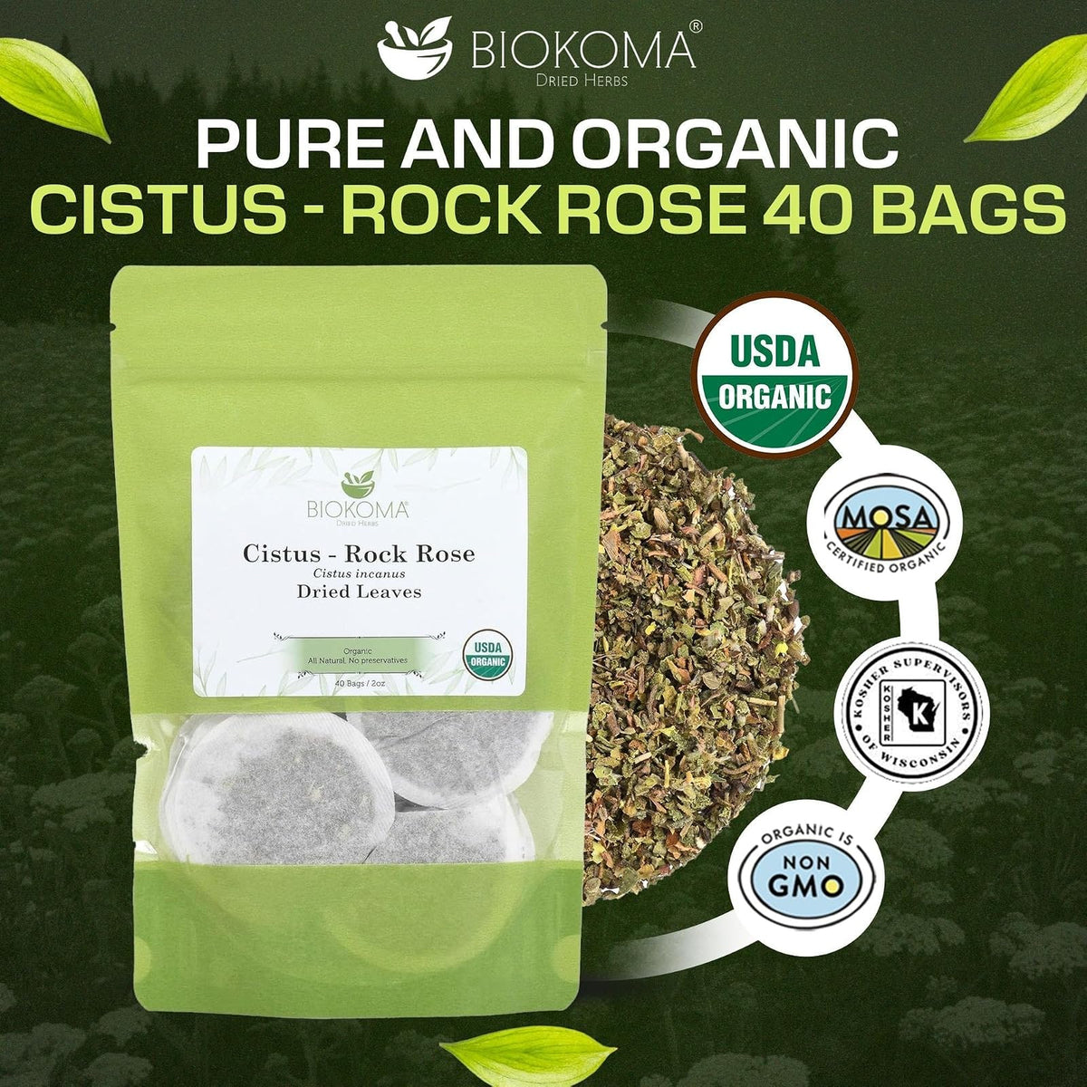 Cistus rock rose tea benefits
