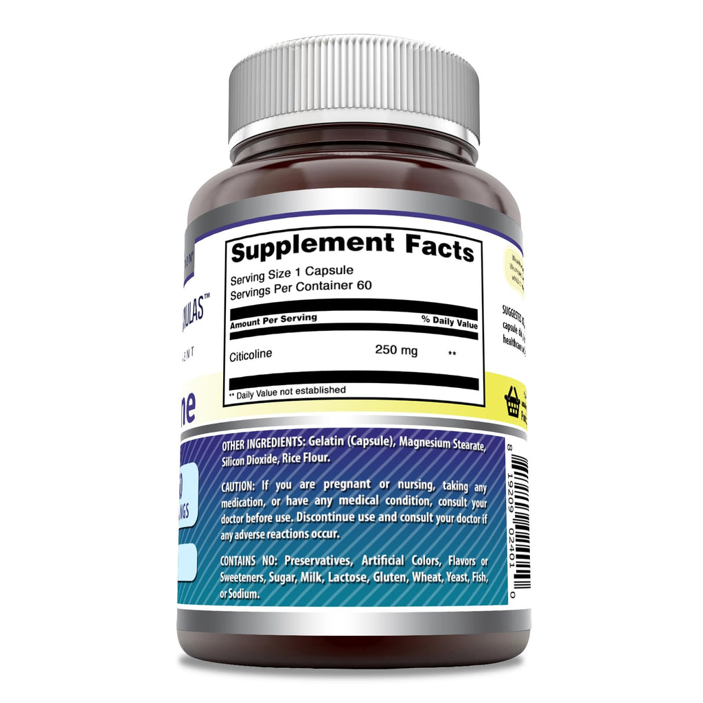Citicoline 250 mg brain health supplement