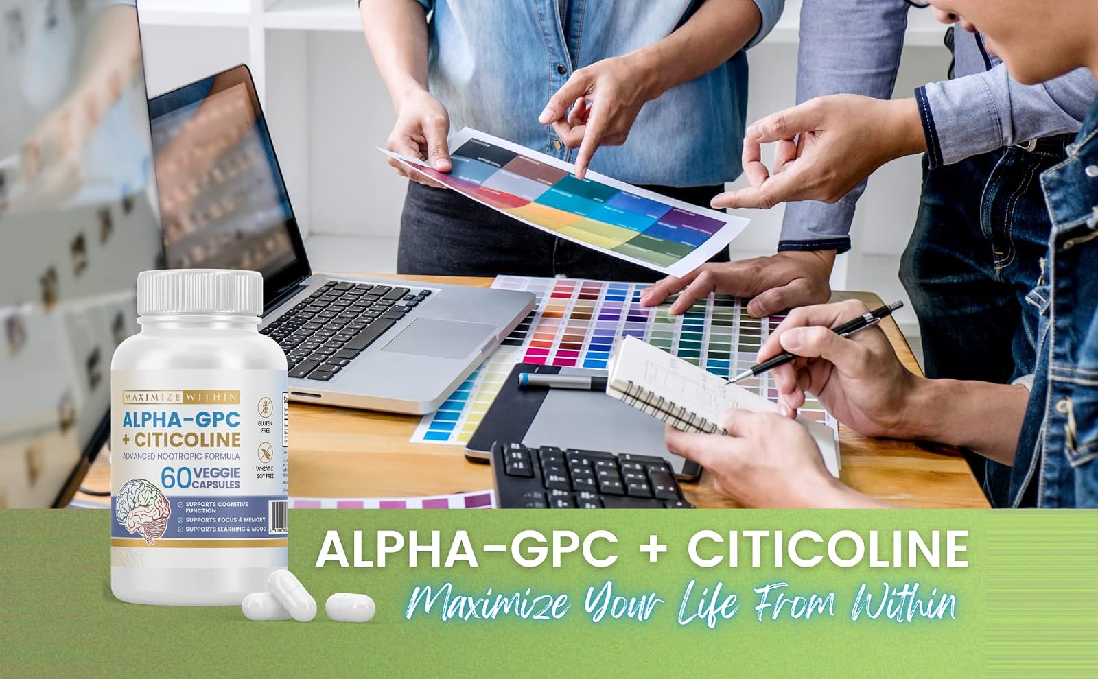 Citicoline capsules for cognitive support