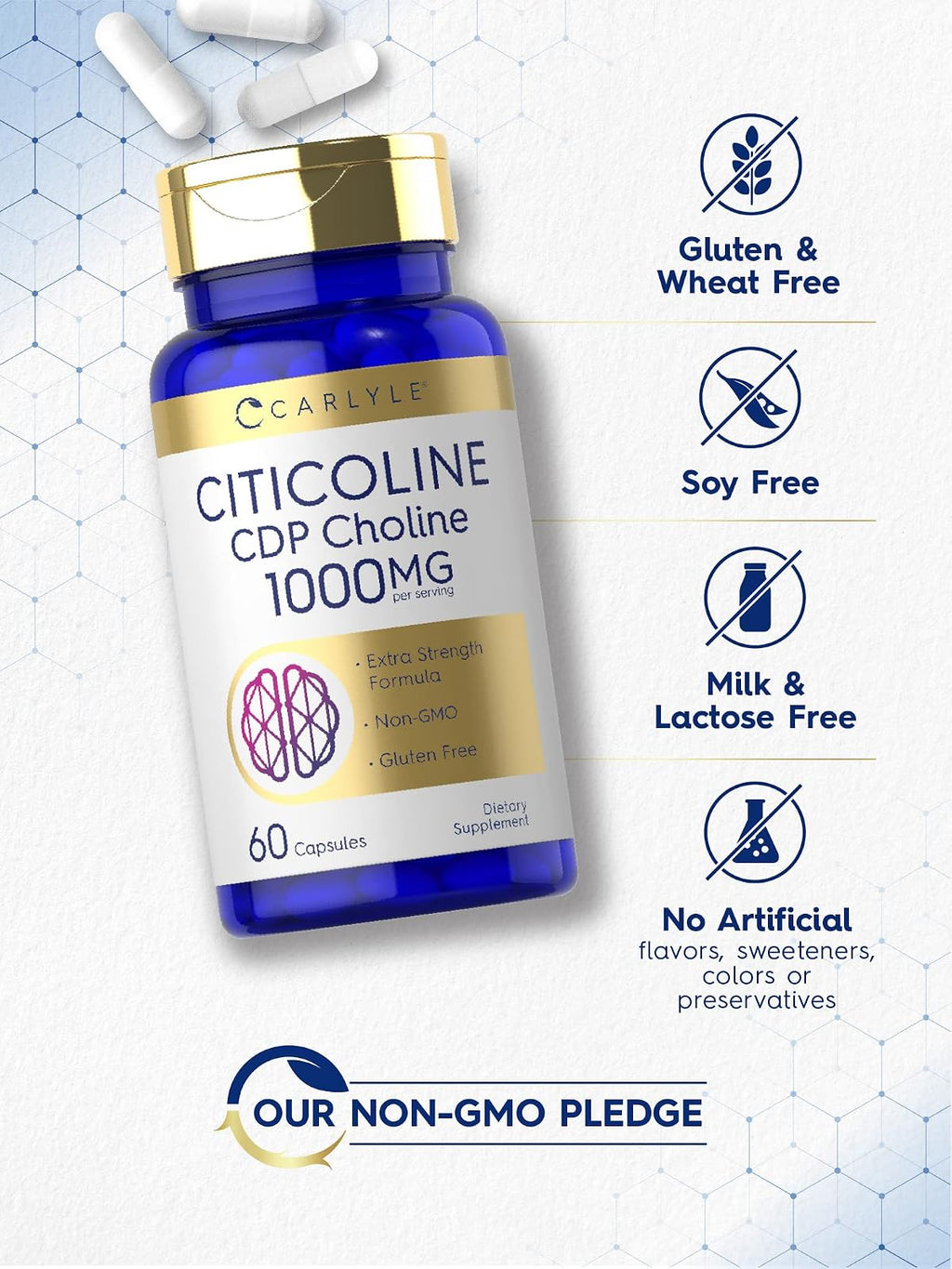 Citicoline capsules for mental clarity