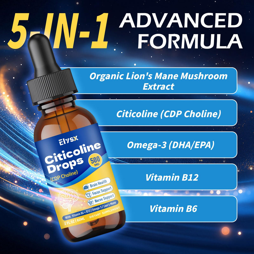 Citicoline drops support cognitive function