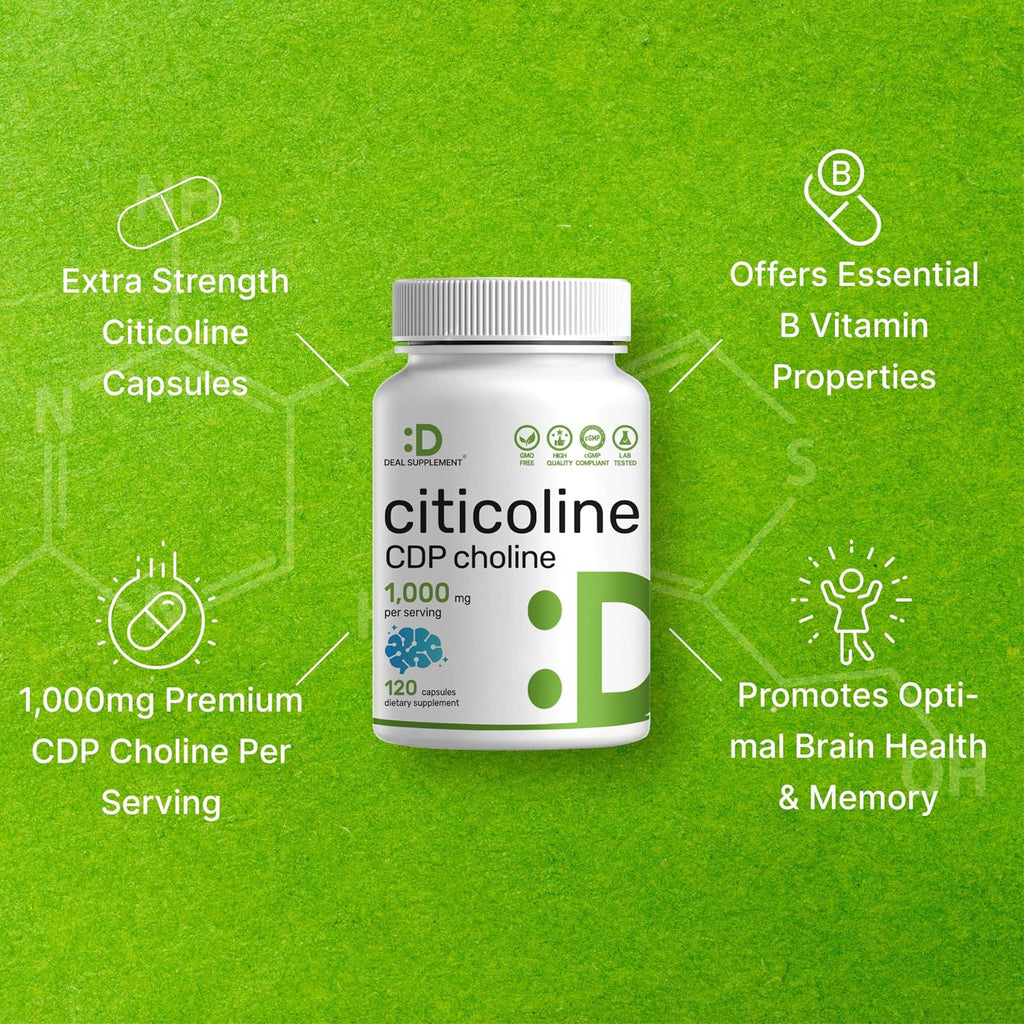 Citicoline for memory enhancement