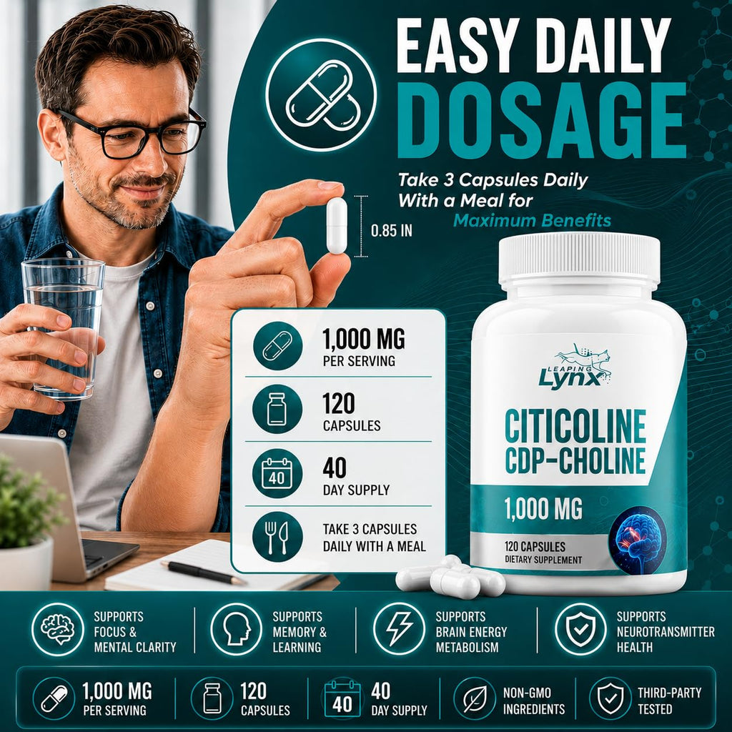 Citicoline supplement for mental clarity