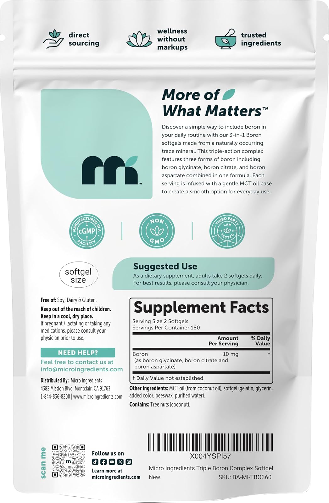 Citrate and aspartate for mineral balance