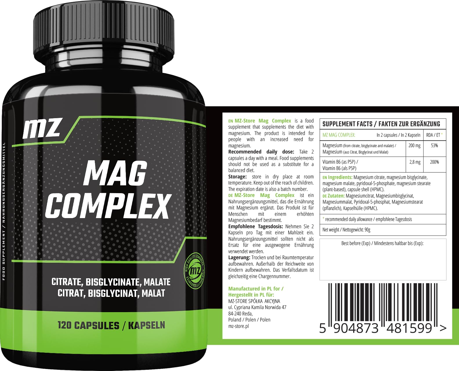 Citrate and malate magnesium benefits