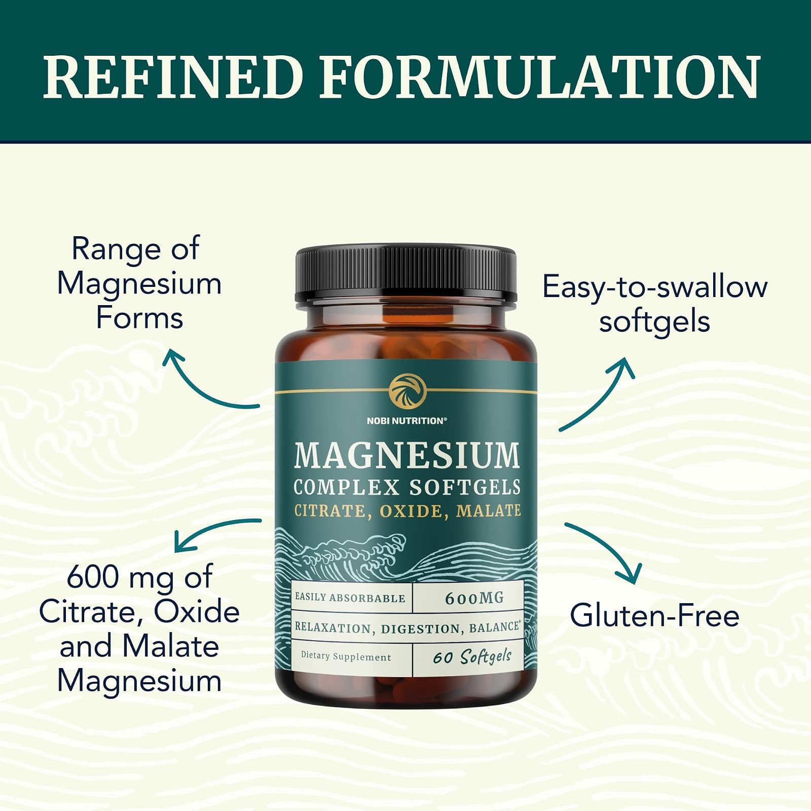 Citrate malate magnesium for energy support