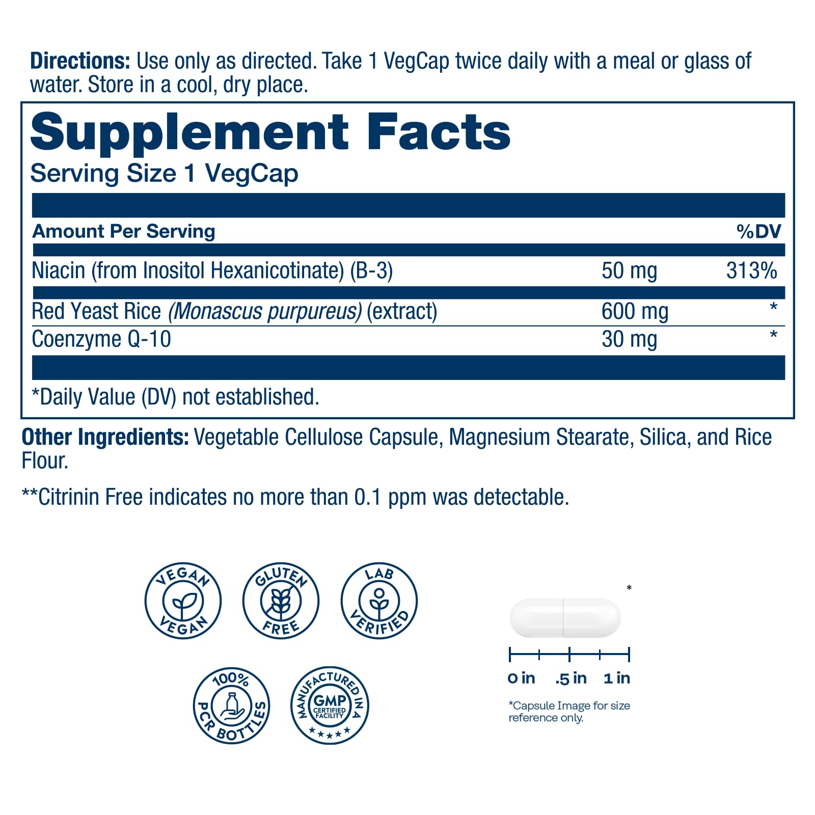 citrinin-free red yeast rice capsules