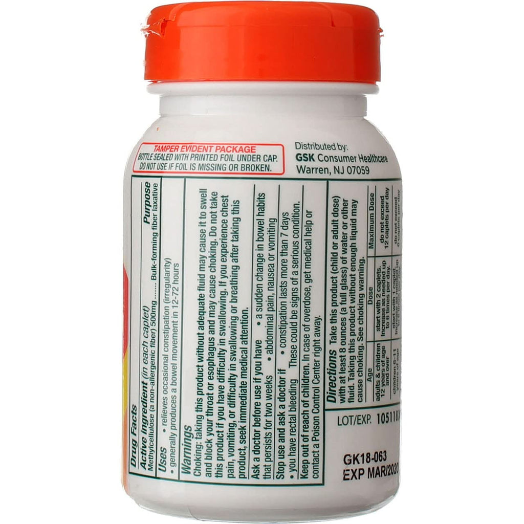 Citrucel caplets relieve constipation