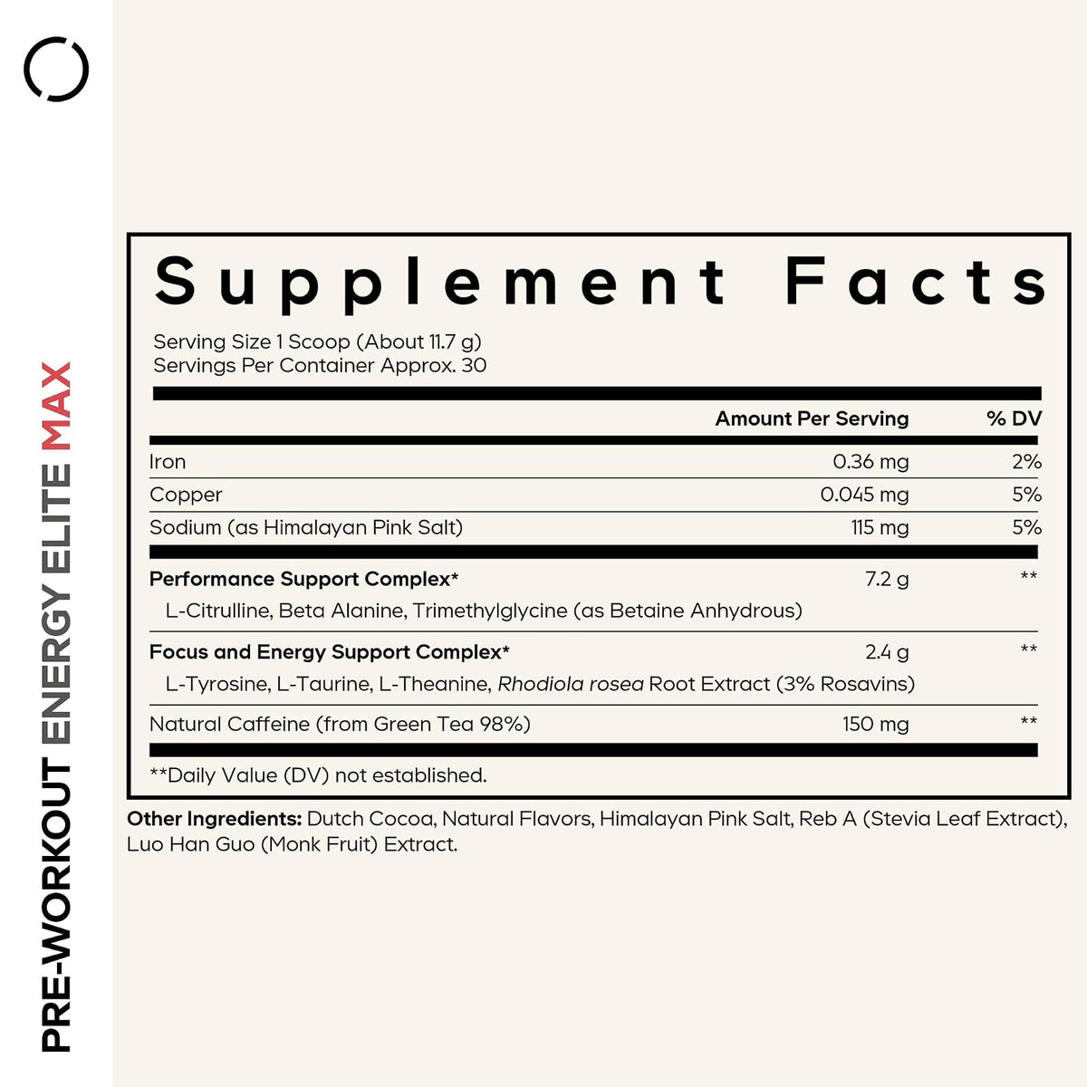 Citrulline beta-alanine pre-workout supplement