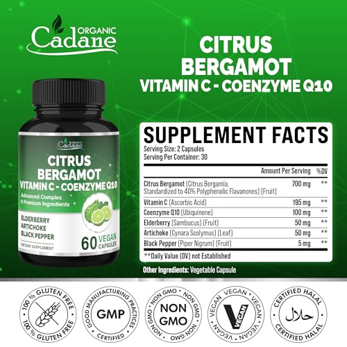 Citrus Bergamot 500 mg capsules