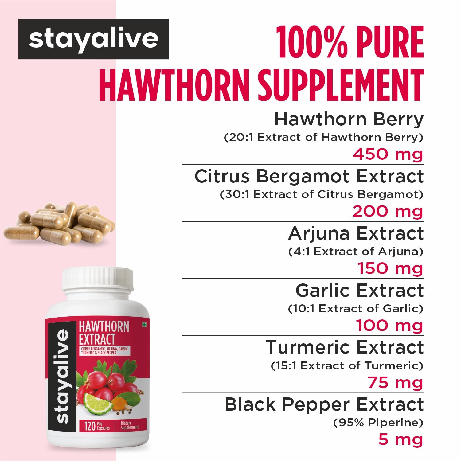 Citrus bergamot and hawthorn for vitality