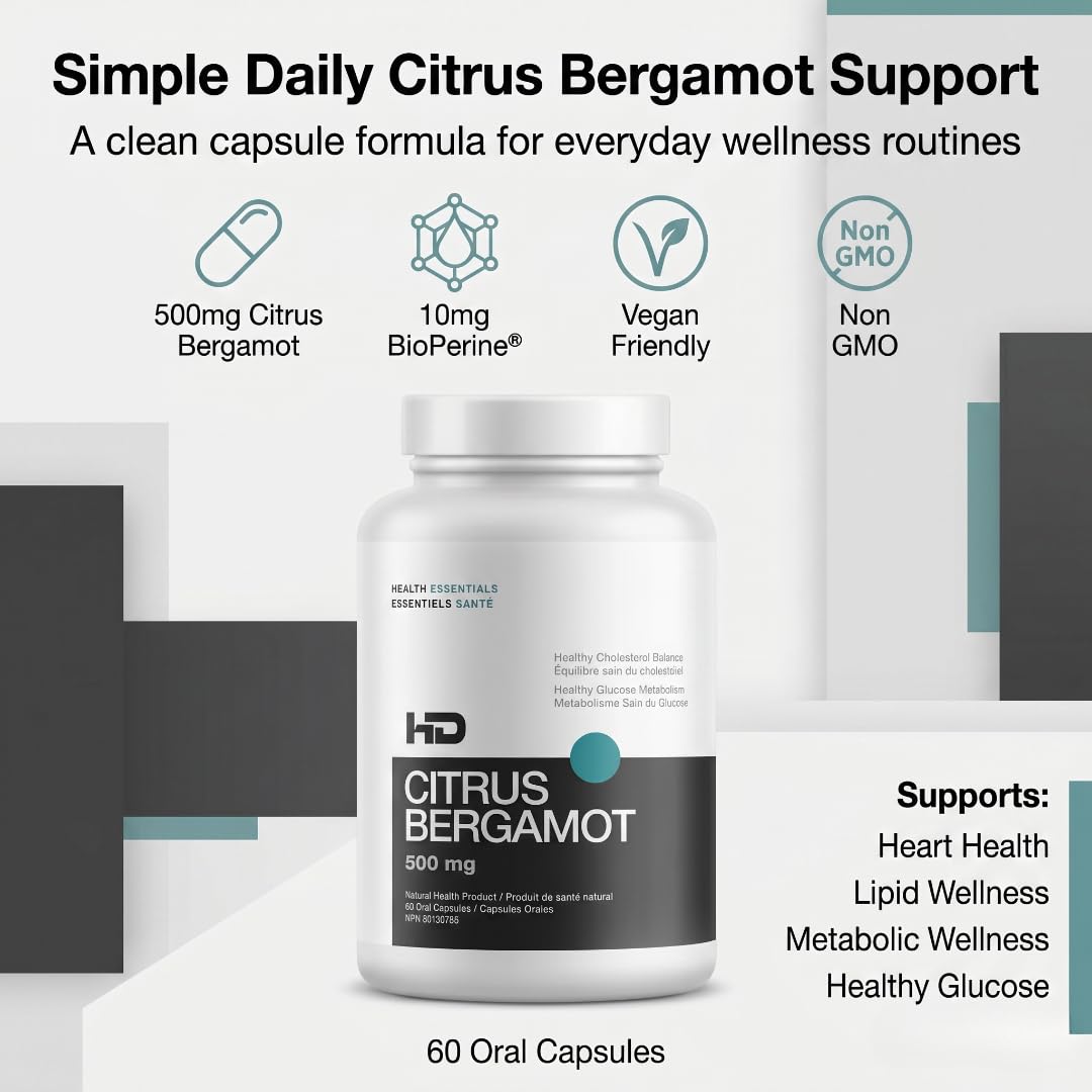 Citrus Bergamot capsules for daily vitality