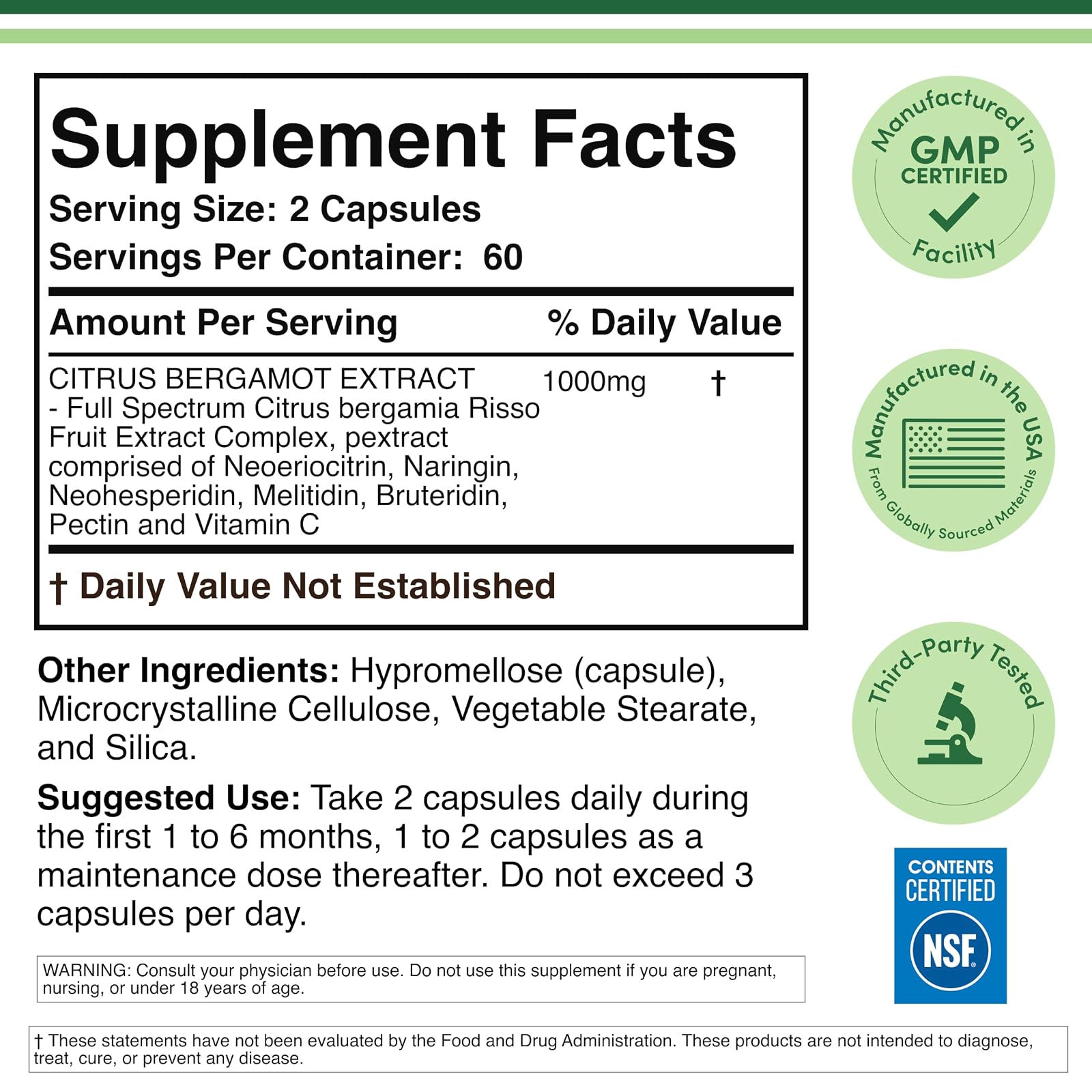 Citrus Bergamot Extract for men