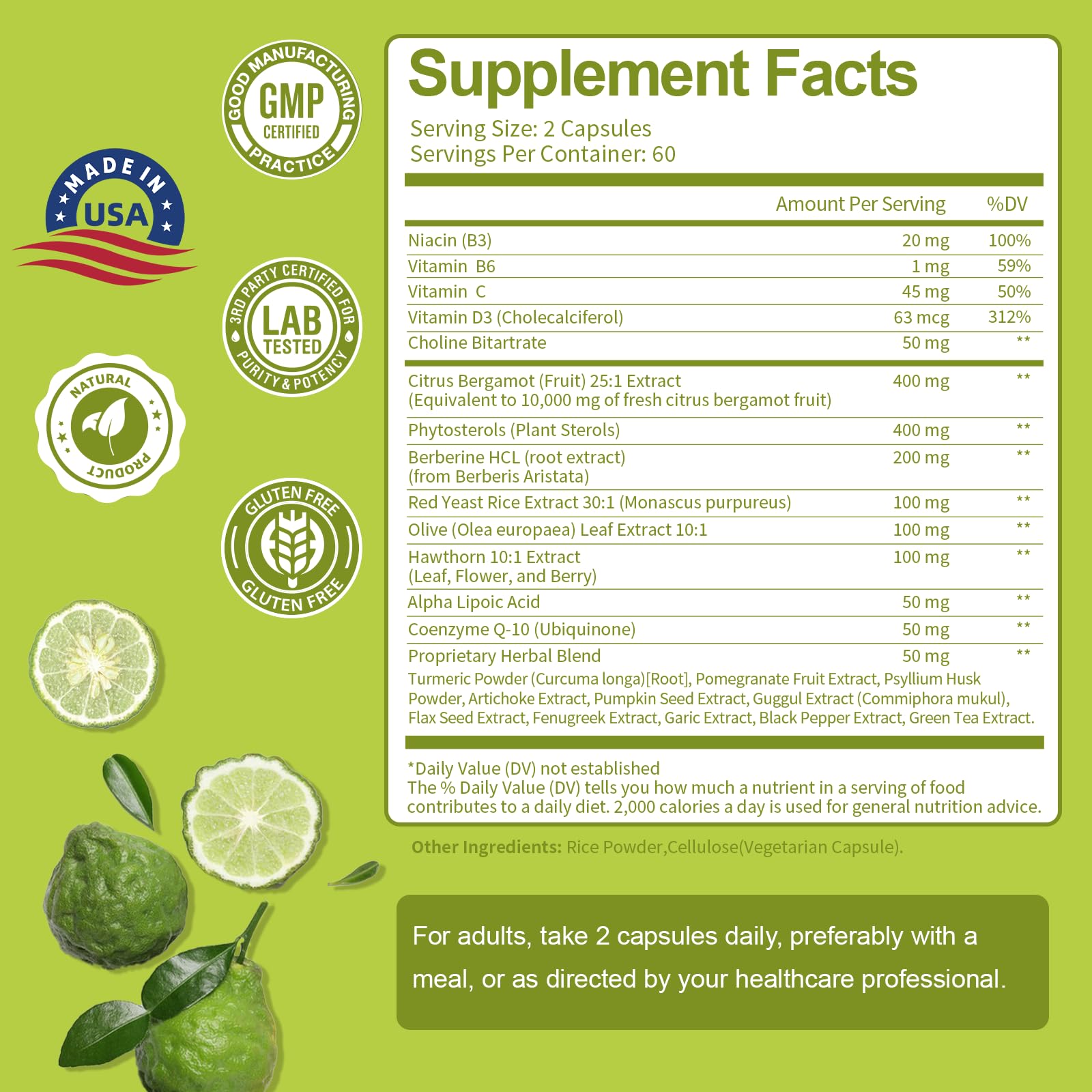 Citrus Bergamot for cardiovascular wellness