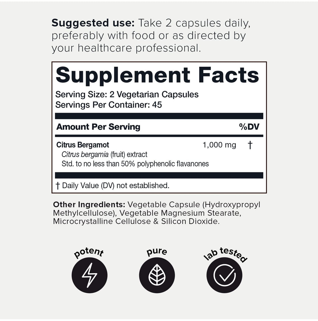Citrus Bergamot for cholesterol support