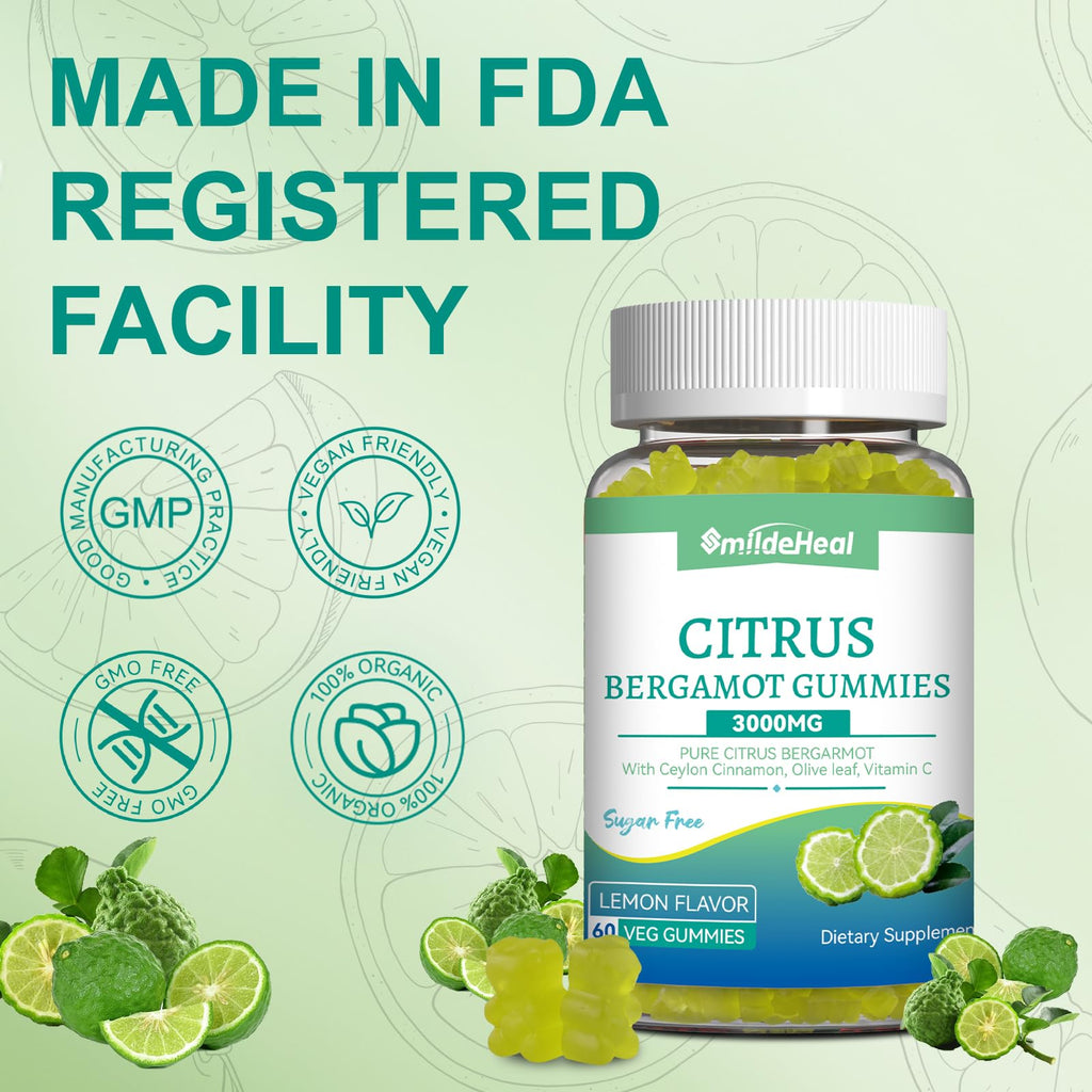 Citrus Bergamot gummies for healthy cholesterol