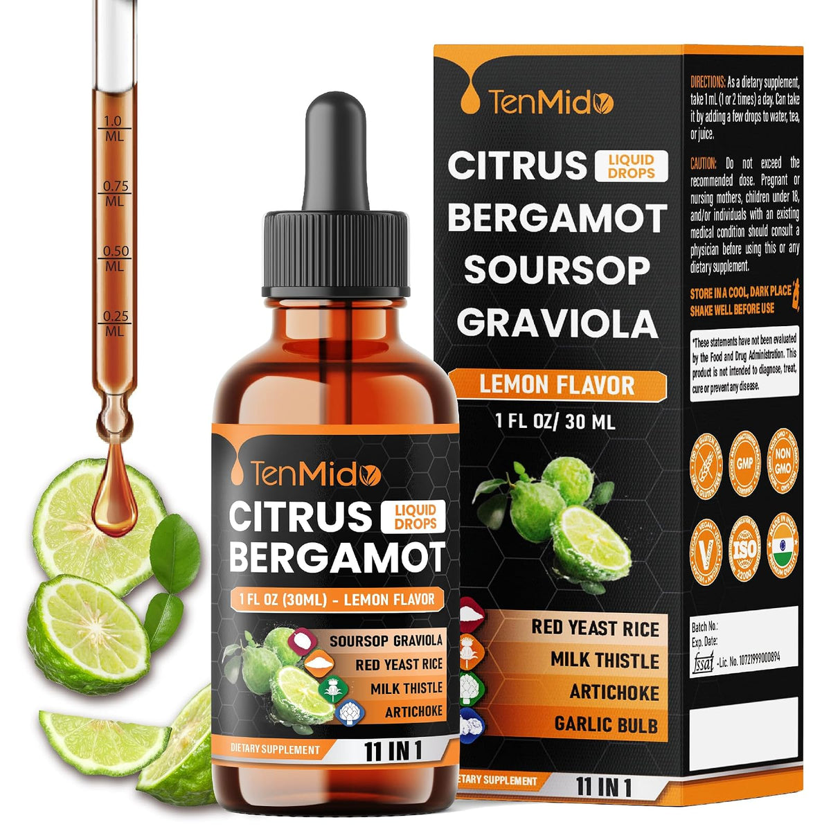 Citrus Bergamot Liquid Drops benefits