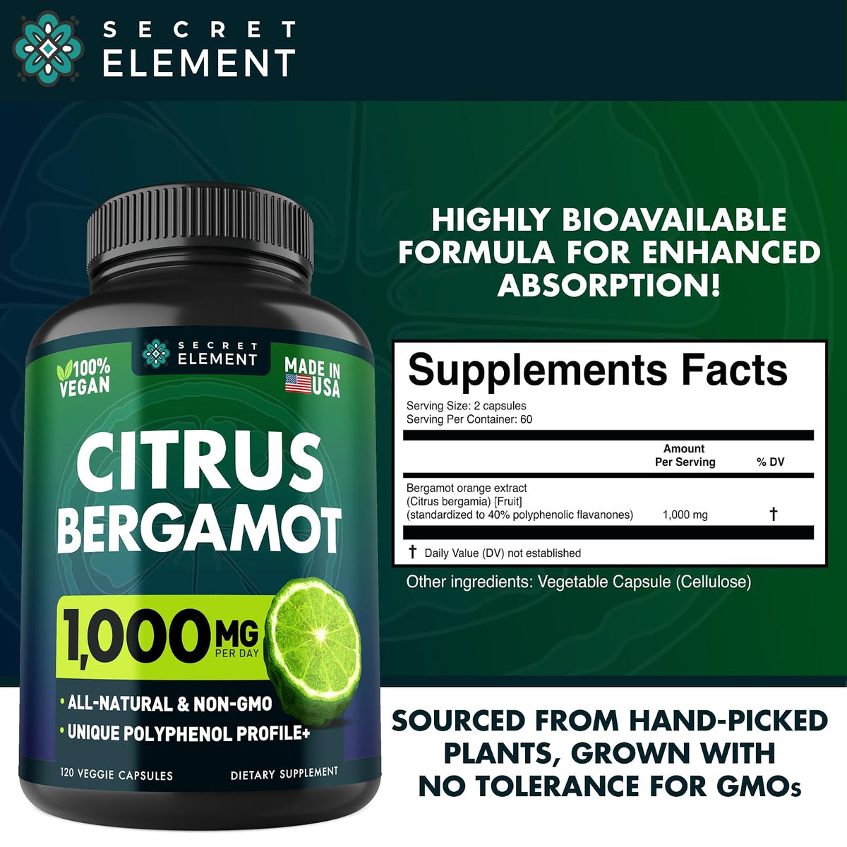 Citrus Bergamot multivitamin for overall health