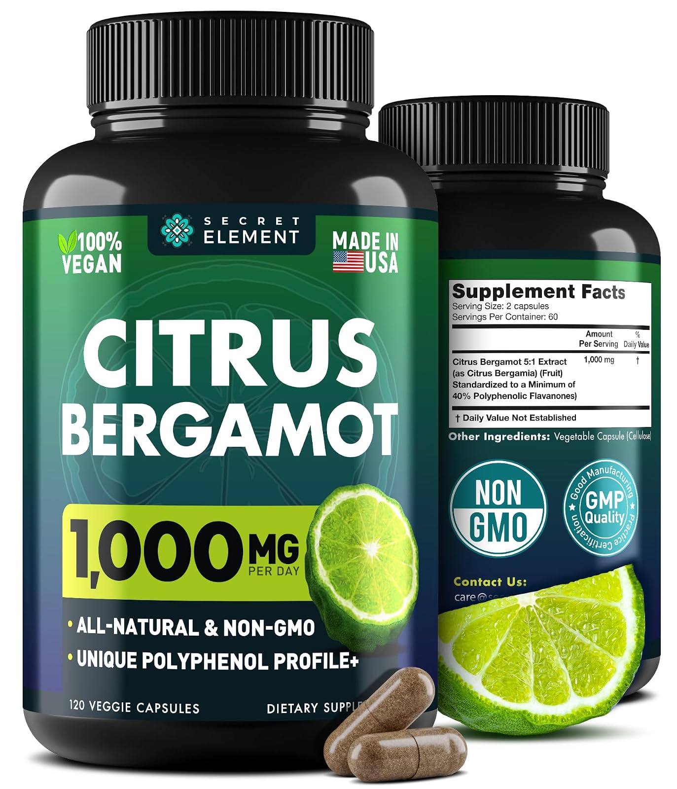 Citrus Bergamot multivitamins for energy