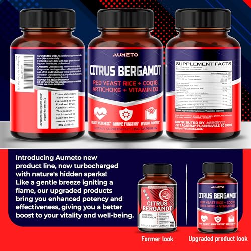 Citrus Bergamot red yeast rice capsules