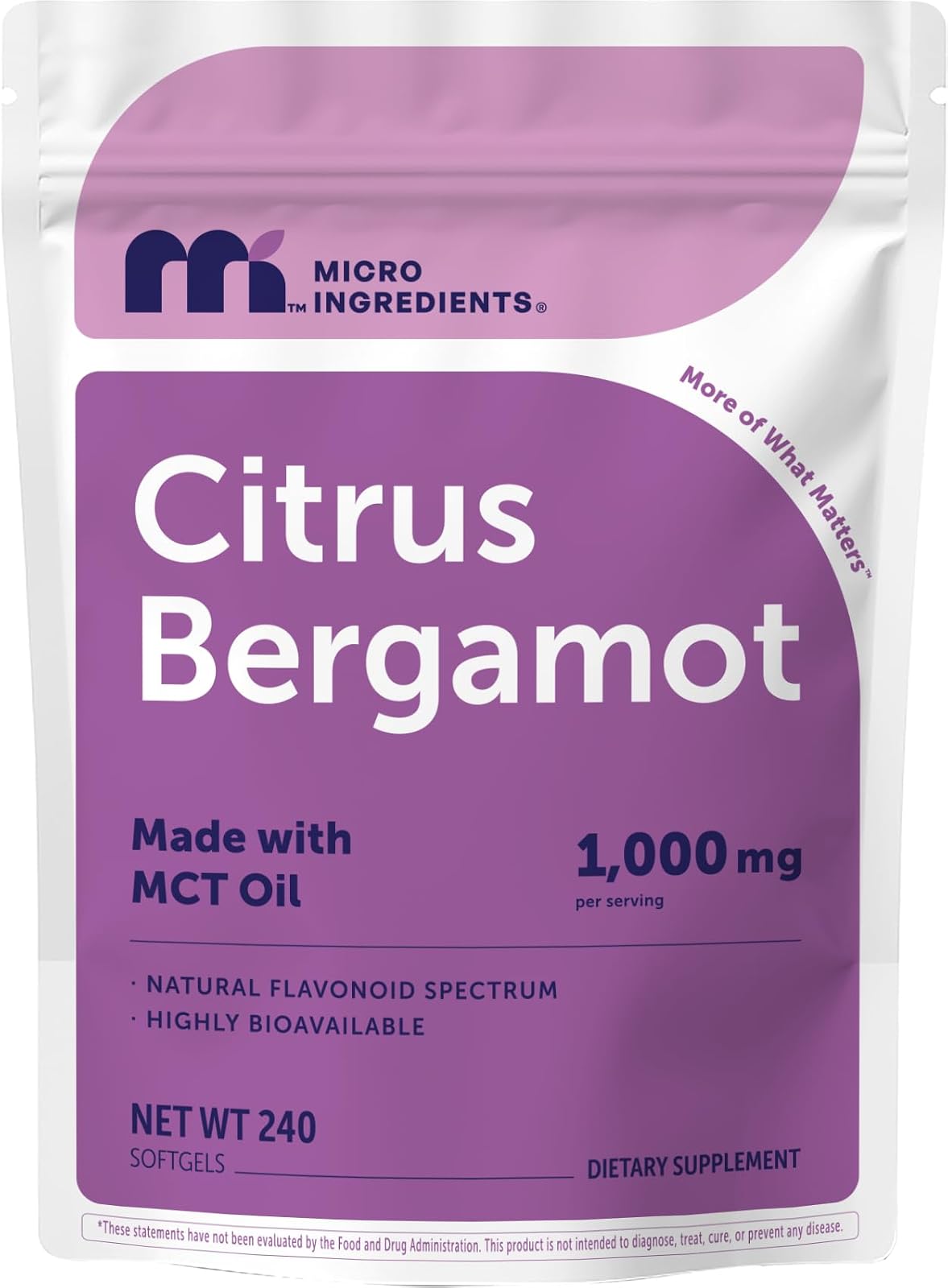 Citrus Bergamot softgels for heart health