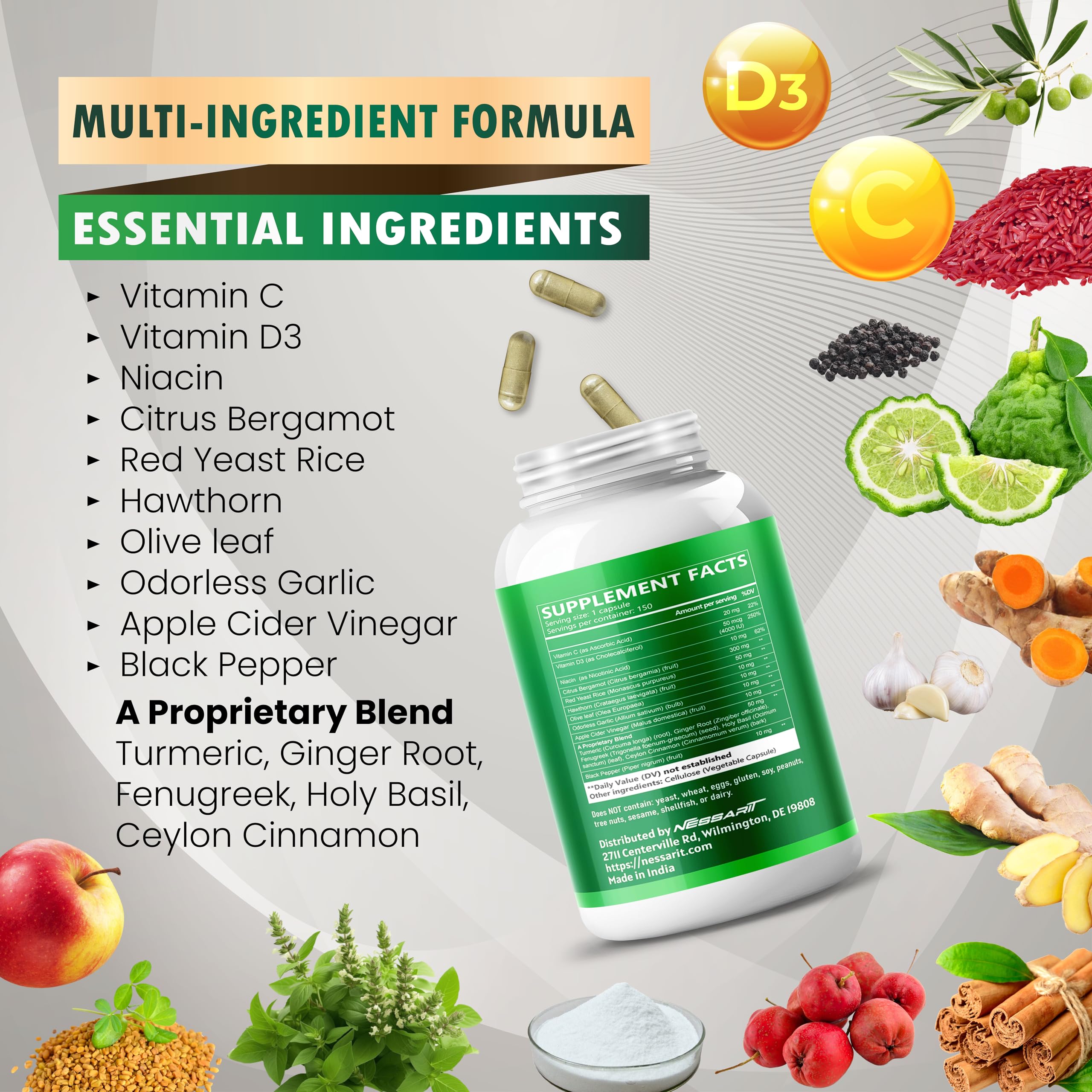 Citrus Bergamot supplement for wellness