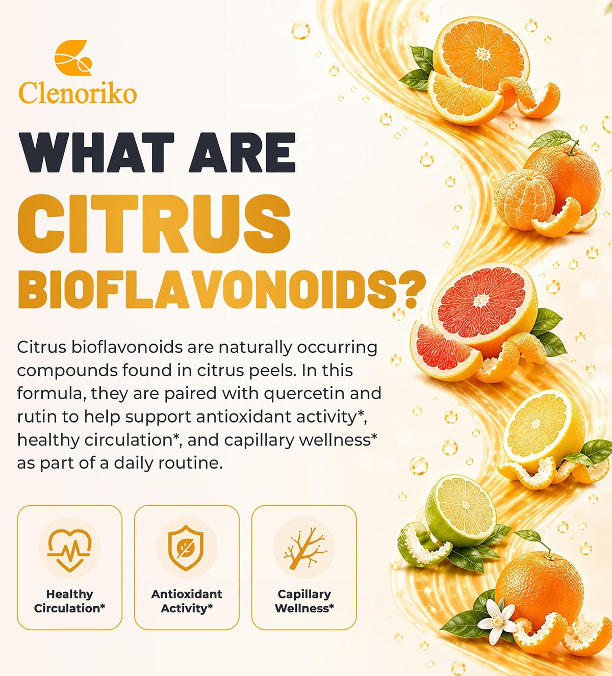 Citrus capsules for healthy skin