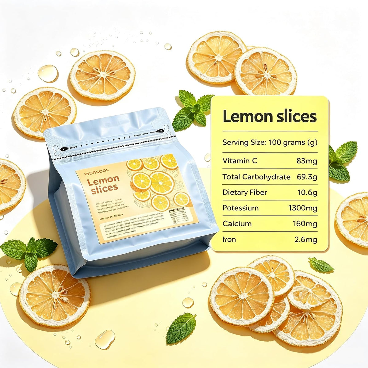 citrus dried lemon slices for baking