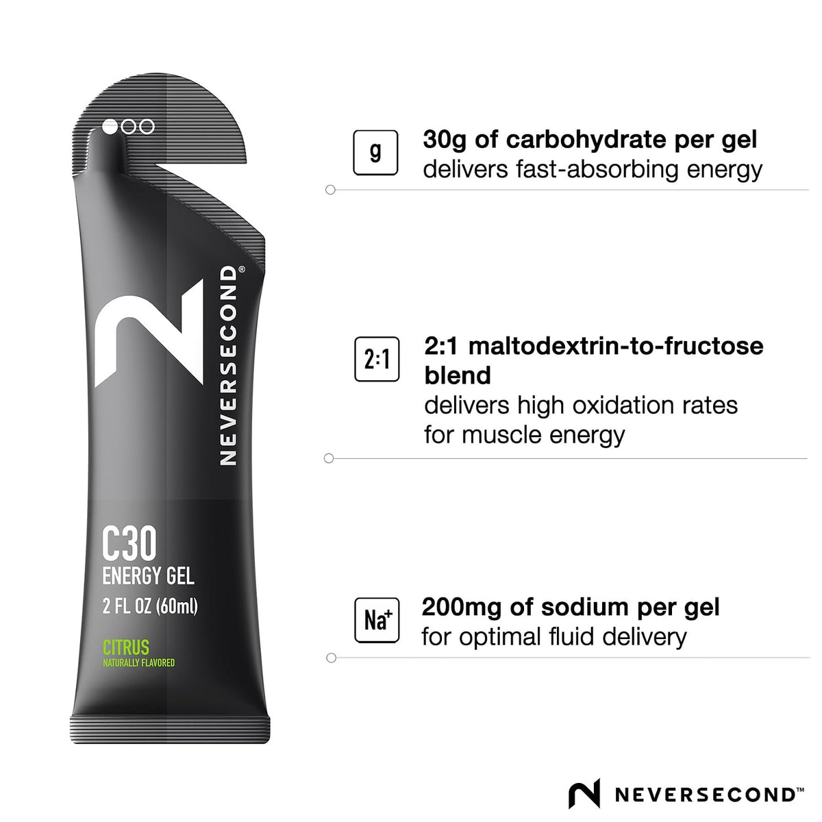 Citrus energy gel for endurance athletes