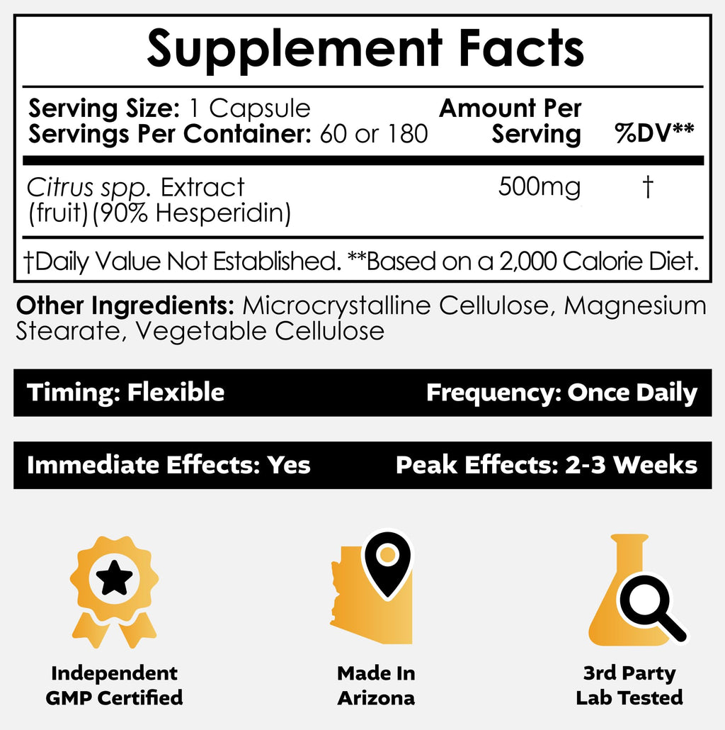 Citrus extract blended vitamin capsules