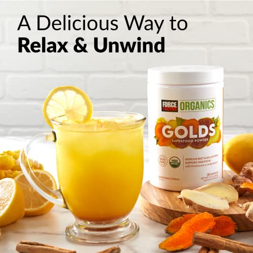 Citrus flavored herbal relaxation powder