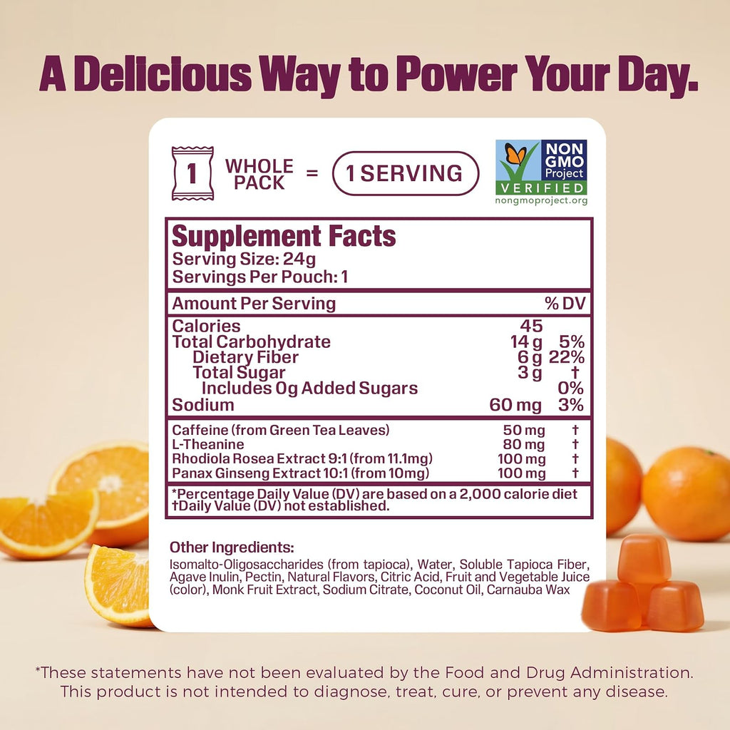citrus flavour energy chews