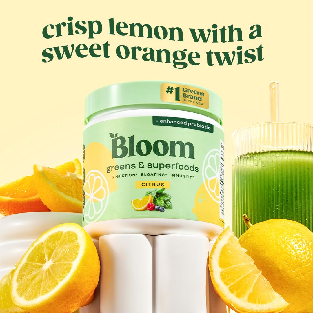 Citrus flavour superfood greens powder