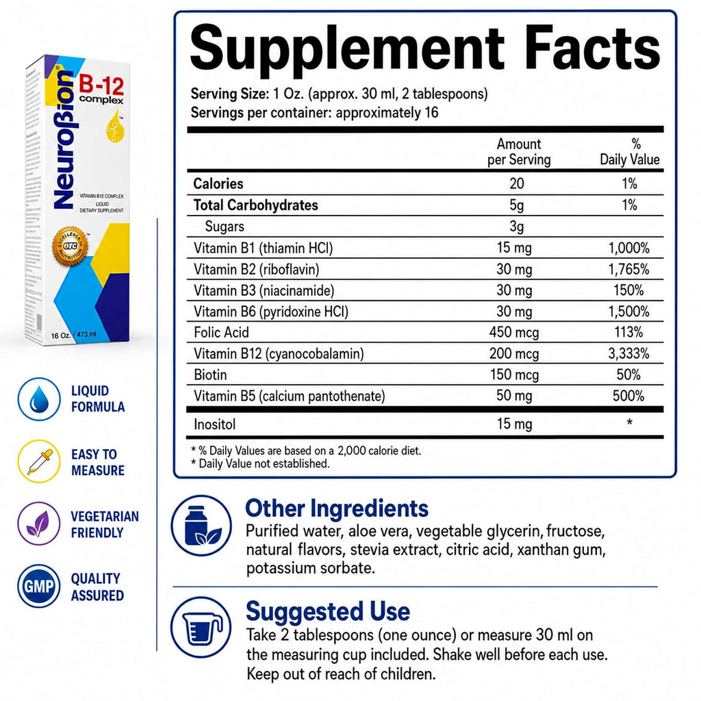 Citrus flavour vitamin B12 supplement