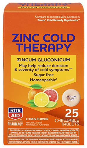 Citrus flavour zinc chewable tablets