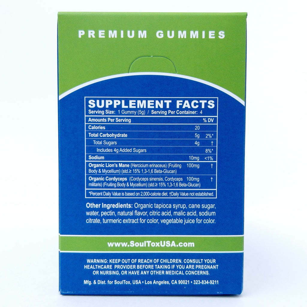 Citrus-flavoured focus gummies for adults