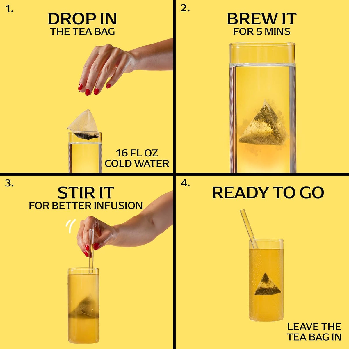 citrus-flavoured iced tea bags