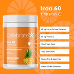 Citrus-flavoured iron tablets for daily health
