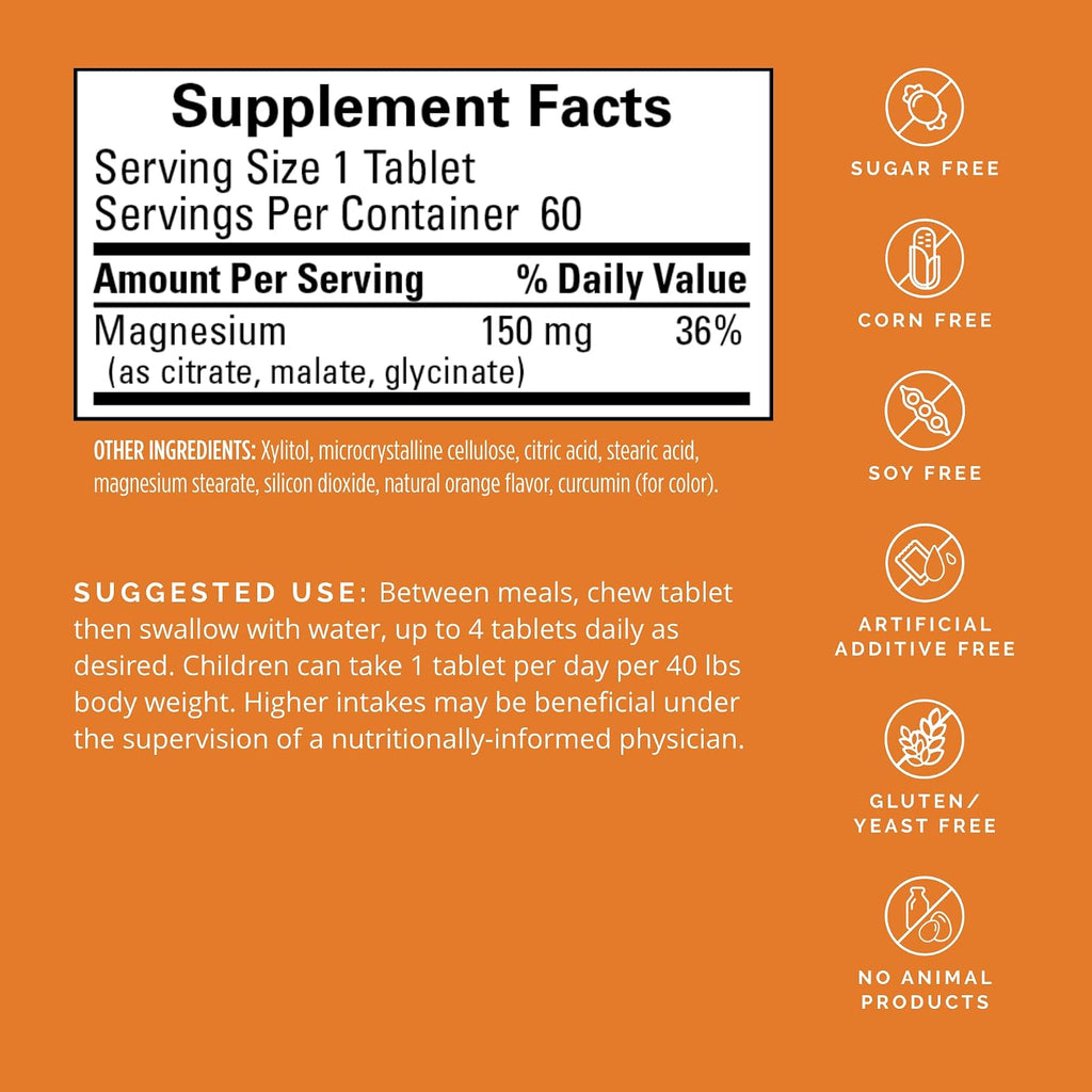 Citrus flavoured magnesium for better sleep