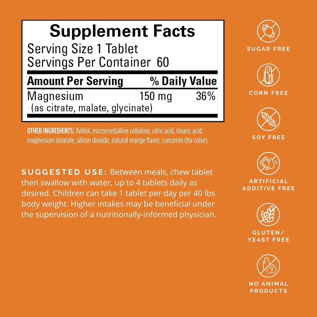 Citrus flavoured magnesium for better sleep