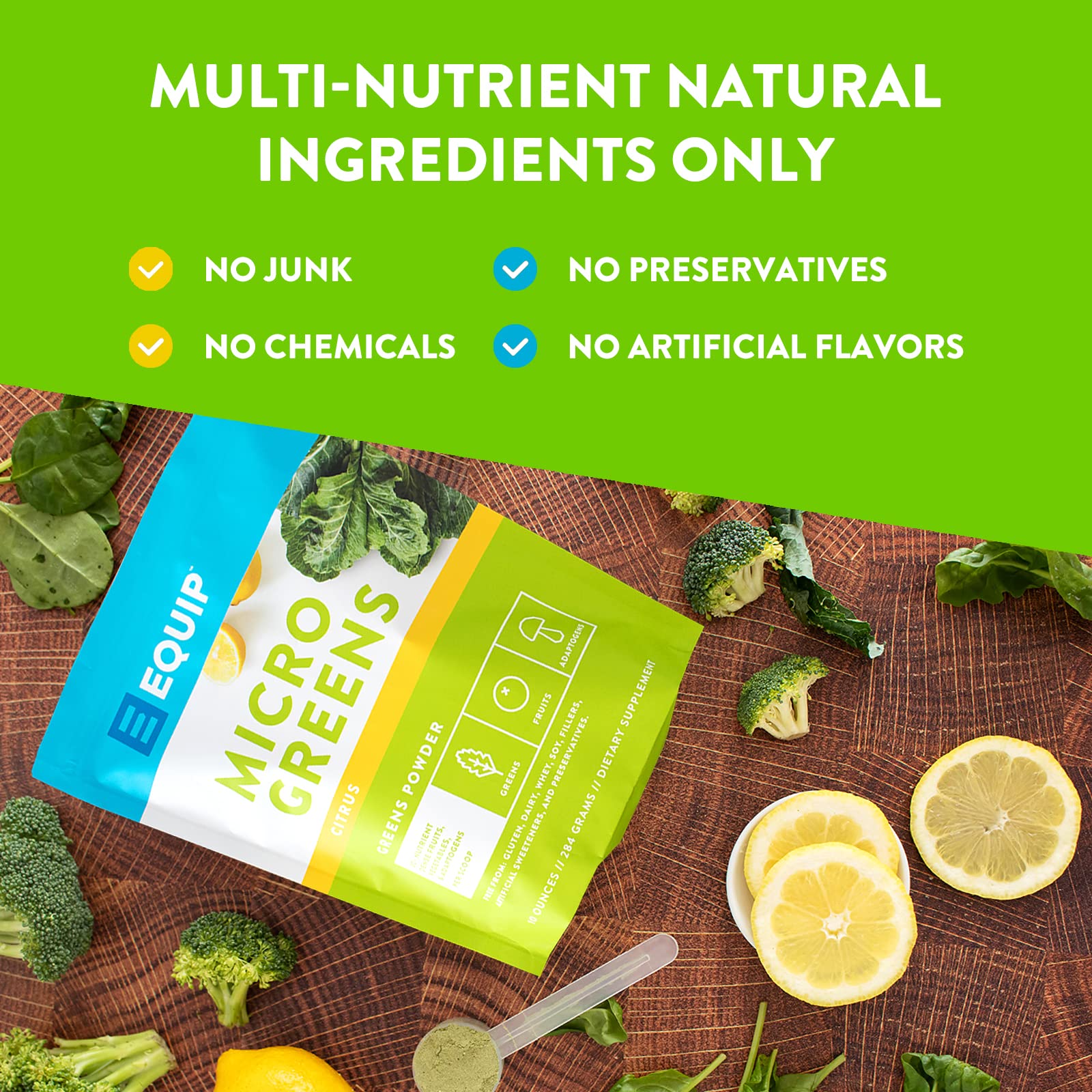 citrus flavoured spirulina drink mix