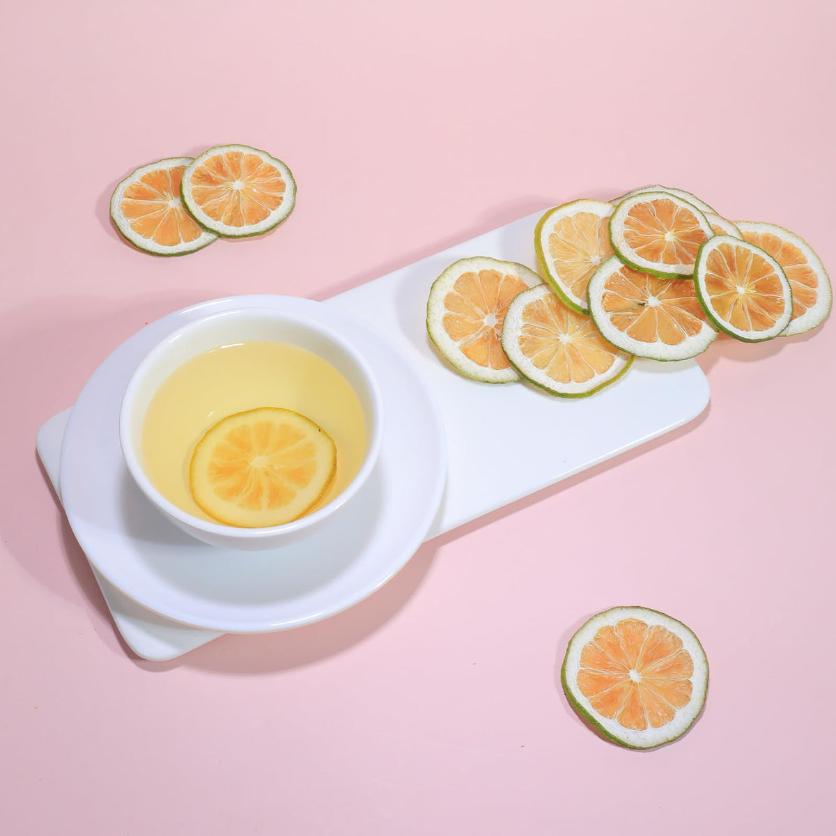 Citrus fruit tea blend for relaxation