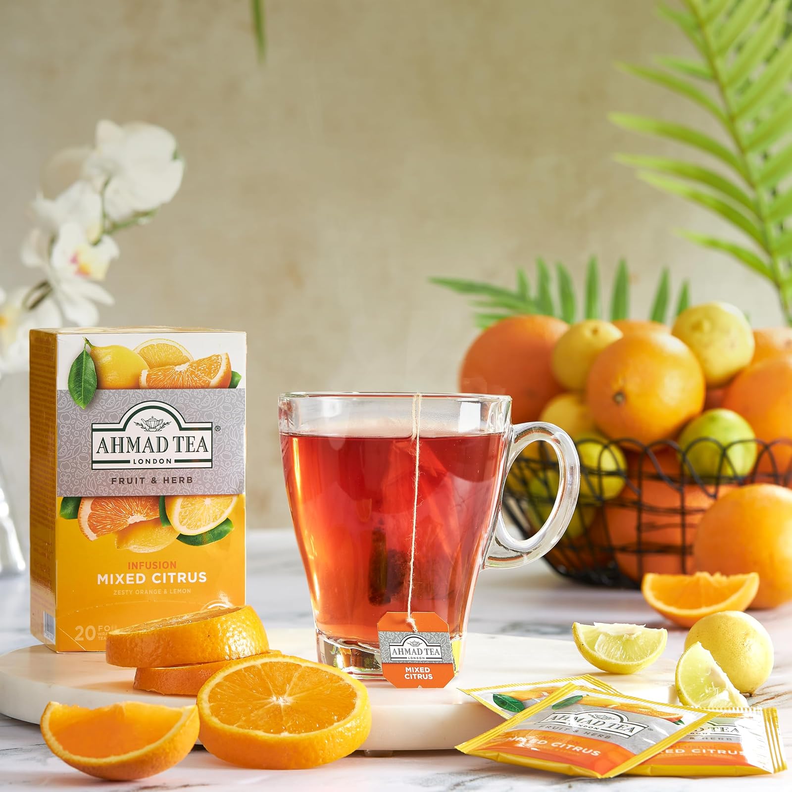 citrus herbal detox tea for wellness