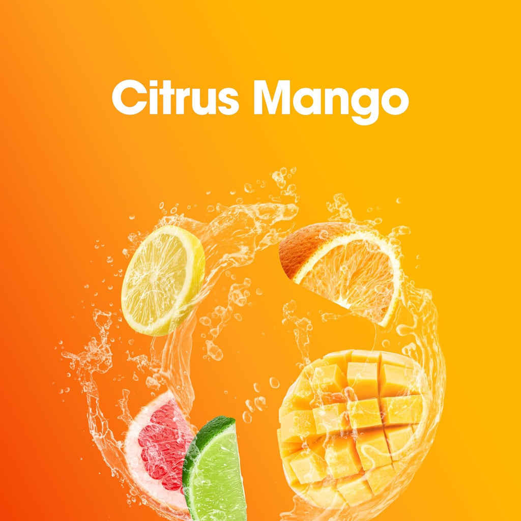 Citrus mango pre-workout energy boost