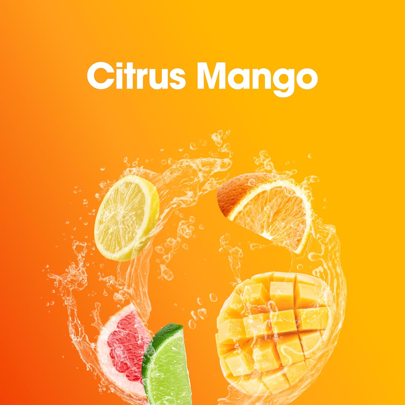 Citrus mango pre-workout energy boost